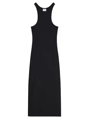 COURREGES Scuba 90's Midi Dress - Black