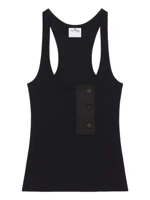 COURREGES Oblique 90's Tank Top - Black