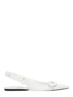 COURREGES Racer Ballet Flats - White