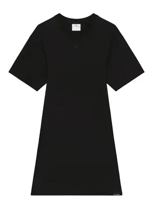 COURREGES Courrèges T-Shirt Mini Dress Black
