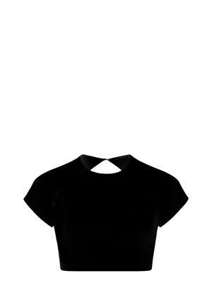 AZLEE Aura Crop Top - Black