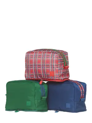 IHKWIP Set Of 3 Packable Cosmetic Cases - One-color