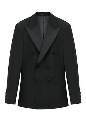 REISS Poker Double-breasted Stretch Wool-blend Jacket 42
