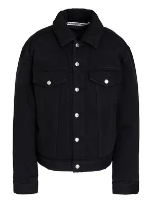 Alexander Wang Padded Denim Trucker Jacket - Black