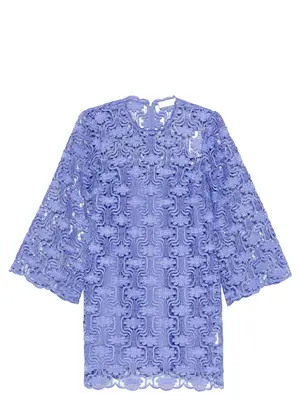 Zimmermann Maxine Lace Mini Dress - Purple
