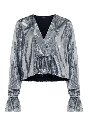 AZLEE Thistle Blouse - Silver