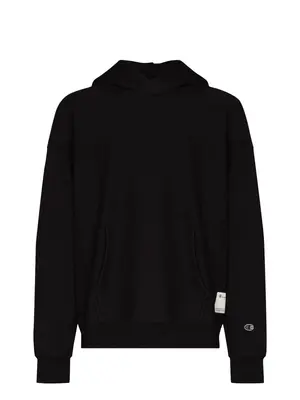 Champion Logo-patch Hoodie - Black
