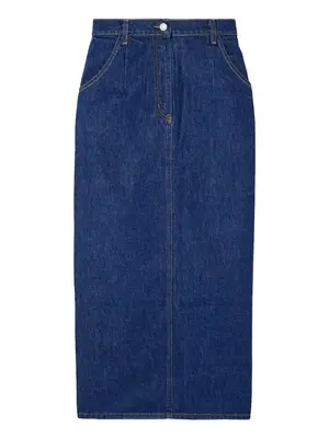 Magda Butrym Denim Midi Skirt - Blue