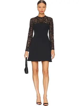Simkhai Primm Long Sleeve Mini Dress - Black