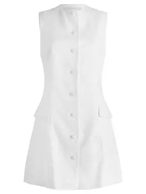 Faithfull The Brand Jane Linen Mini Dress - White