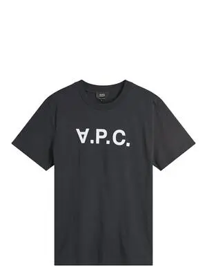 A.p.c. Vpc Logo T-shirt - Dark Navy/ecru