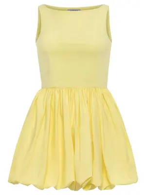 AZLEE Ananya Mini Dress - Yellow