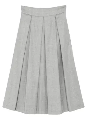 Eleventy Pleated Midi Dress - Grey
