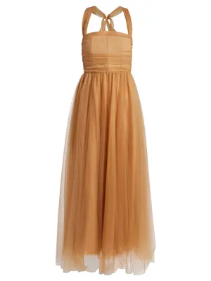 Staud Antonia Maxi Dress - Brown