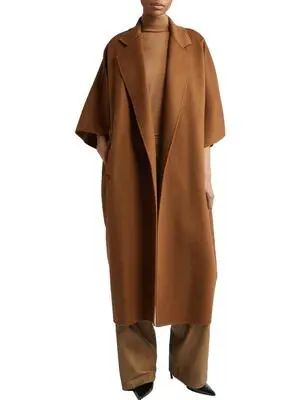Max Mara Gitano Camel Hair Cape Coat - Tobacco