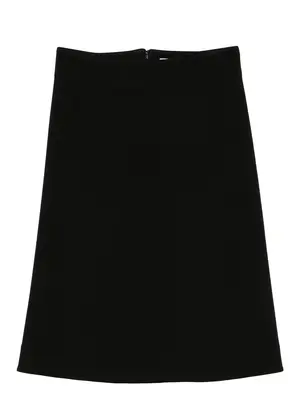 JIL SANDER A-line Midi Skirt - Black