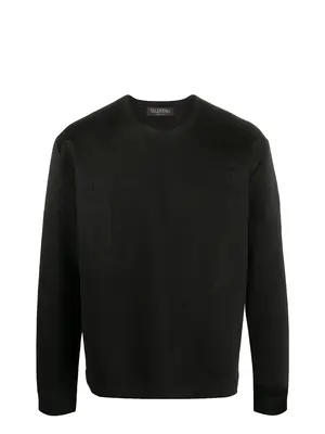 Valentino Garavani Rockstud Eagle Crewneck Sweatshirt - Black