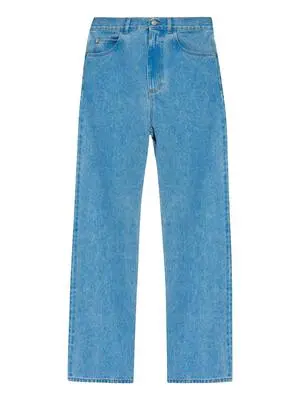 Marni Organic Straight-leg Denim Jeans - Cobalt Blue