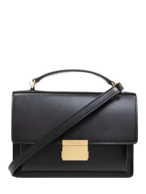 GOLDEN GOOSE Venezia Leather Handbag - Black