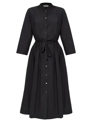 Tory Burch Cotton Shirt Dress - Black