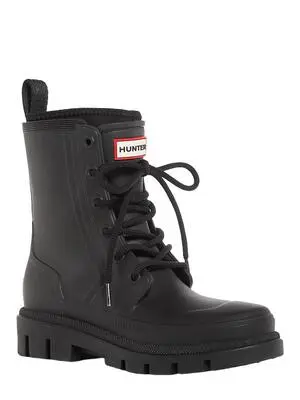 Hunter Diana Lace-up Boots - Black