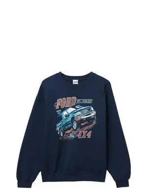 Junk Food Clothing Ford F-150 4x4 Flea Market Fleece Sweatshirt - Navy