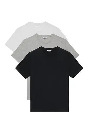 REISS Bless Slim Fit Crewneck Tees, Pack Of 3 - Multi