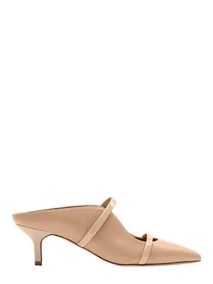 MALONE SOULIERS Pointed Pumps - Buff/buff