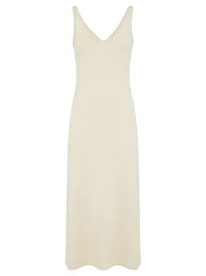 Gabriela Hearst Downs Midi Dress - White
