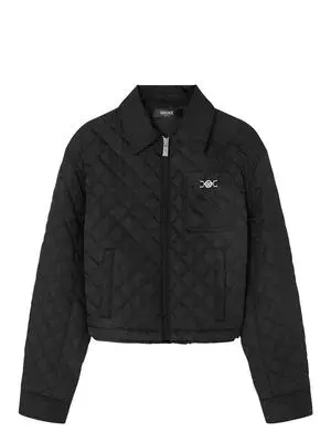 Versace Quilted Blouson Jacket - Black
