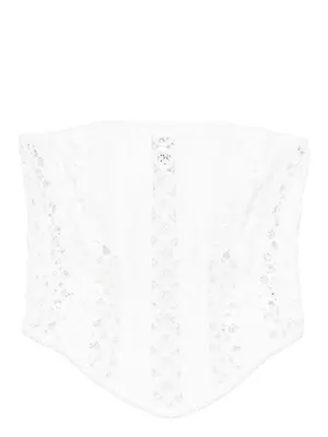 Charo Ruiz Ibiza Lathie Bustier Top - White