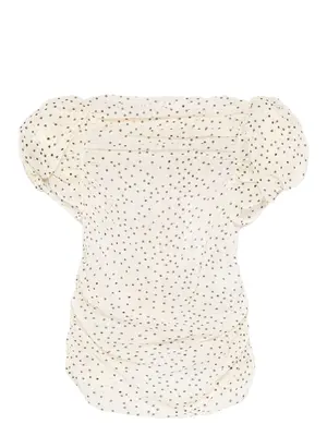 Magda Butrym Polka Dot Blouse - Neutrals