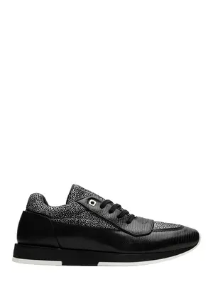 JIMMY CHOO Jett Mixed Media Sneakers - Black