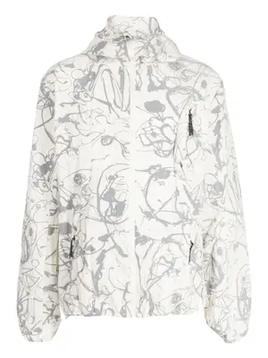 Alexander McQueen Graphic-print Jacket - White
