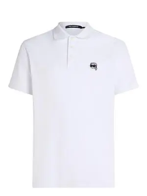 Karl Lagerfeld Ikon Polo Shirt - White