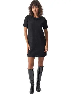 MIZALLE Tvit Stone Dress - Black