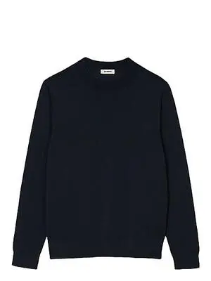 Sandro Crewneck Fine-knit Jumper - Black