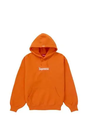 Supreme Box Logo Hooded Sweatshirt (FW24) Dark Orange