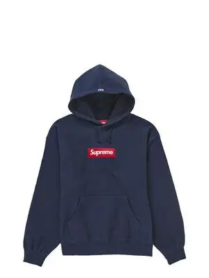 Supreme Supreme Box Logo Hooded Sweatshirt (FW24) Navy Blue