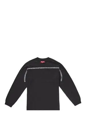 Supreme Intarsia Stripe Long Sleeve Top Black