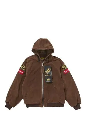 Supreme Vanson Leathers Hooded Work Jacket - Suede