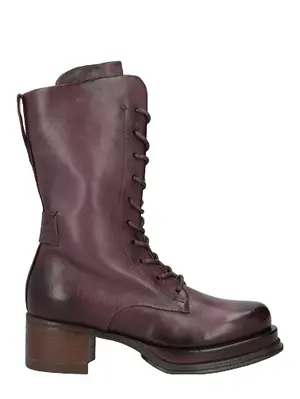 A.S.98 Leather Ankle Boots - Purple