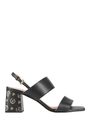 POLLINI Ankle Strap Sandals - Black