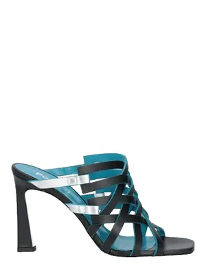 POLLINI Leather Sandals - Black