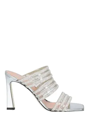 POLLINI Sandals In Pvc And Polyvinyl Chloride - Silver