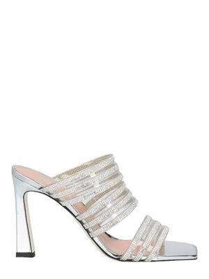 POLLINI Sandals In Pvc And Polyvinyl Chloride - Silver