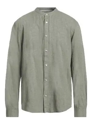ONLY & SONS Shirt Military Size Linen, Cotton, Recycled Cotton - Green