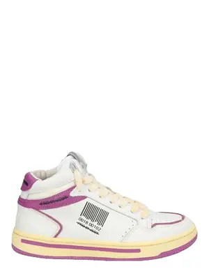 PRO 01 JECT Leather High-top Sneakers - White