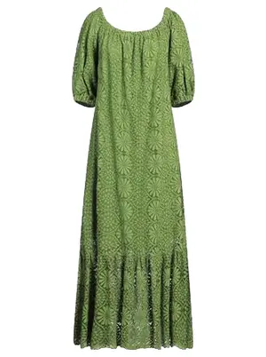 SHIRTAPORTER Maxi Dress With Lace - Green