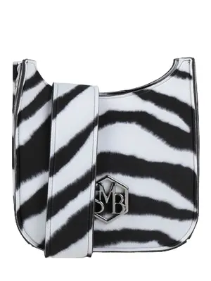 Save My Bag Zebra-print Crossbody Bag - Black